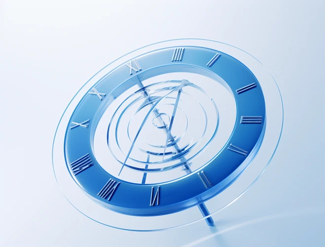 liujunjun__An_empty_blue_spinner_with_roman_numerals_on_a_white ...