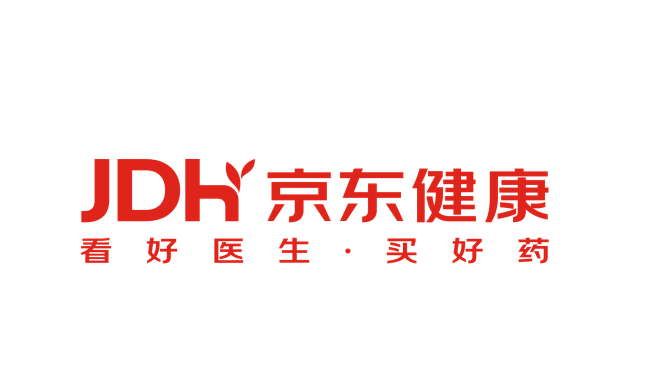 京东健康logo-红 （带slogan）