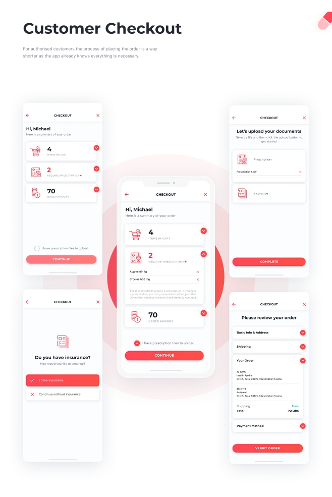 UI/UX | Smart Pharmacy app : Another Purrweb project in a healthcare niche. The app helps ...