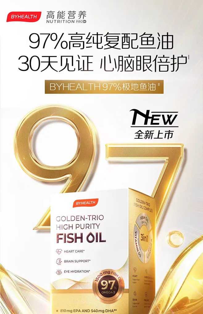汤臣倍健海外97%高纯度鱼油omega3护心脑眼DHA极地深海rTG型-tmall.com天猫-花瓣网