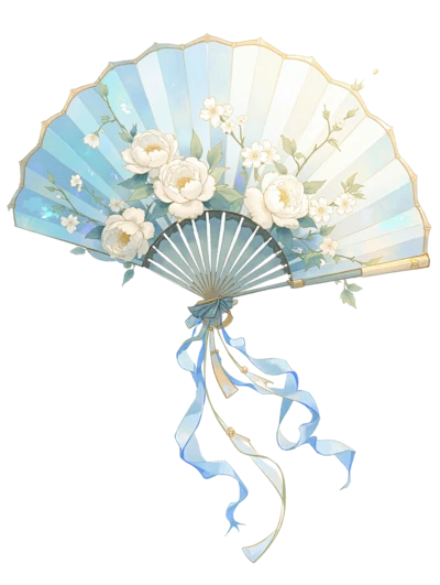 【米图网-52mitu.com】桃花扇 折扇 古风 国潮 团扇桃花扇-花瓣网