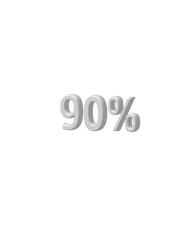 90%