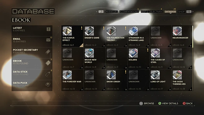 Deus Ex Mankind Divided Menus-花瓣网