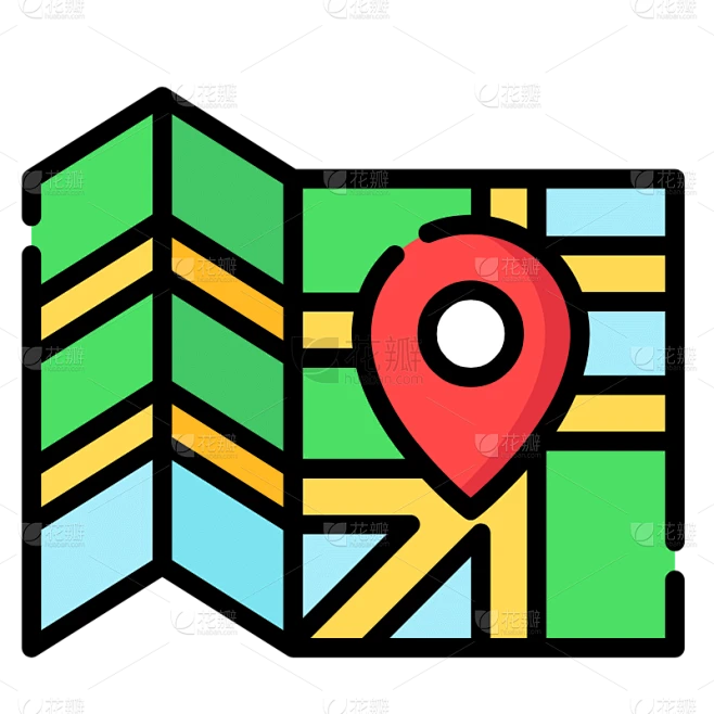 ICON-矢量定位位置图标12素材-花瓣网