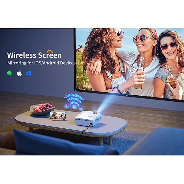 VANKYO Cinemango 100 WiFi Projector, Mini Projector for Outdoor Movies ...