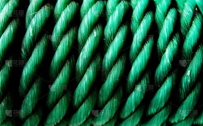 绿色塑料绳纹理背景