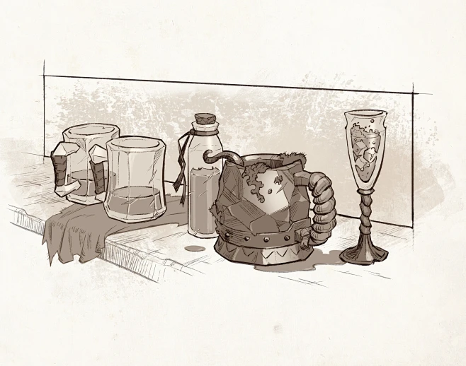 Alchemy RPG: Sketch Illustrations-花瓣网
