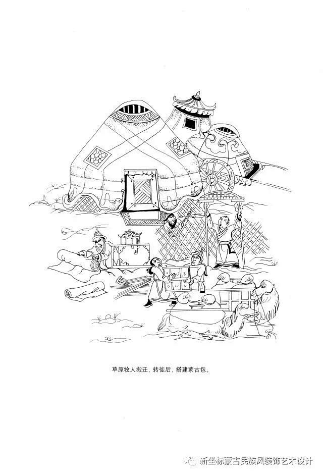 蒙古包的结构解析_蒙古文化_蒙古元素-花瓣网