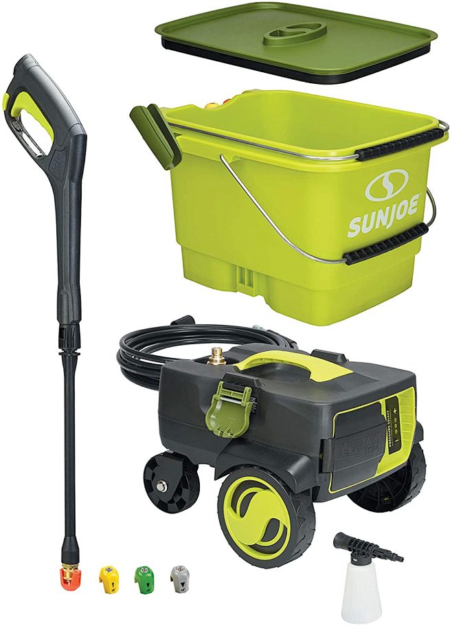 Amazon.com : Sun Joe SPX6001C-XR 1160 PSI Max Cordless Pressure Washer ...