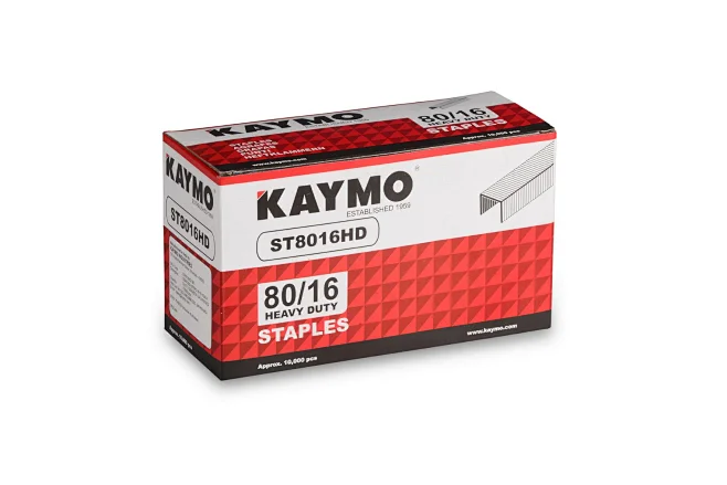 Kaymo 80 Series 8016 Heavy Duty Staple (10000 Pieces, Silver) : Amazon ...