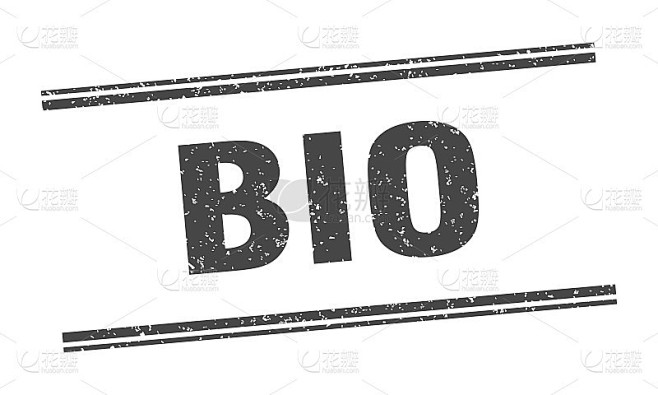 bio stamp. bio label. square grunge sign