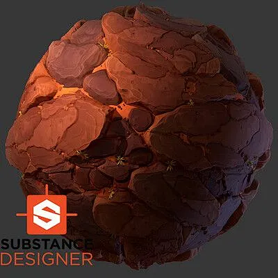 Stylized Desert Ground - Substance Designer, 3dExtrude Tutorials-花瓣网