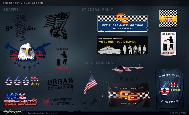 CYBERPUNK 2077 - Assets II, Bogna Gawrońska : More asset designs ...