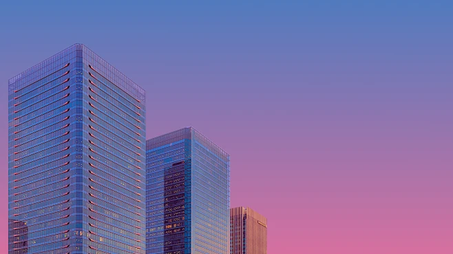 General 2560x1440 purple sky skyscraper vaporwave building city-花瓣网