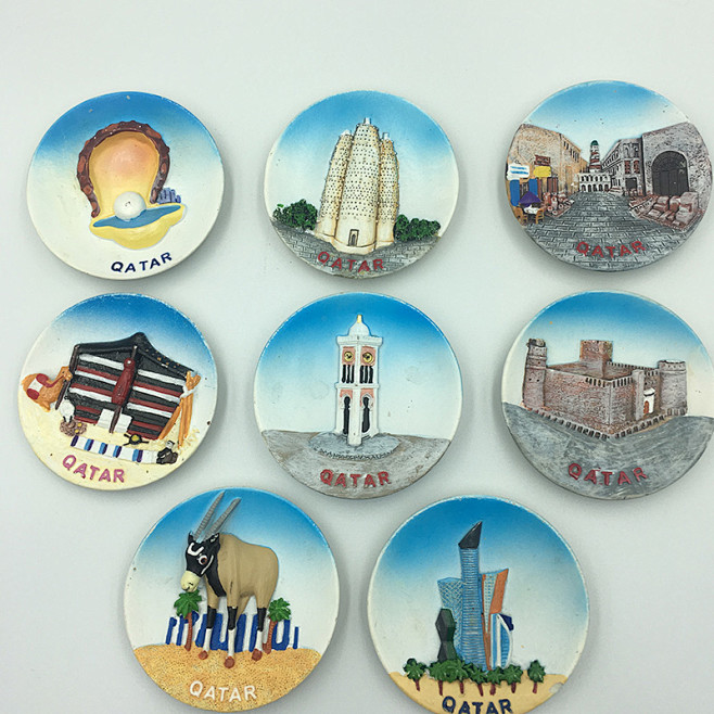 High Quality Custom Qatar Souvenir Fridg Magnet - Buy Custom Qatar ...