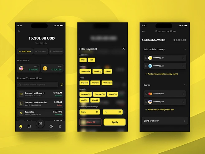 Mobile App UI - Auto Investing Portfolio Management Dashboard by Extej ...