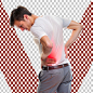 back pain transparent background