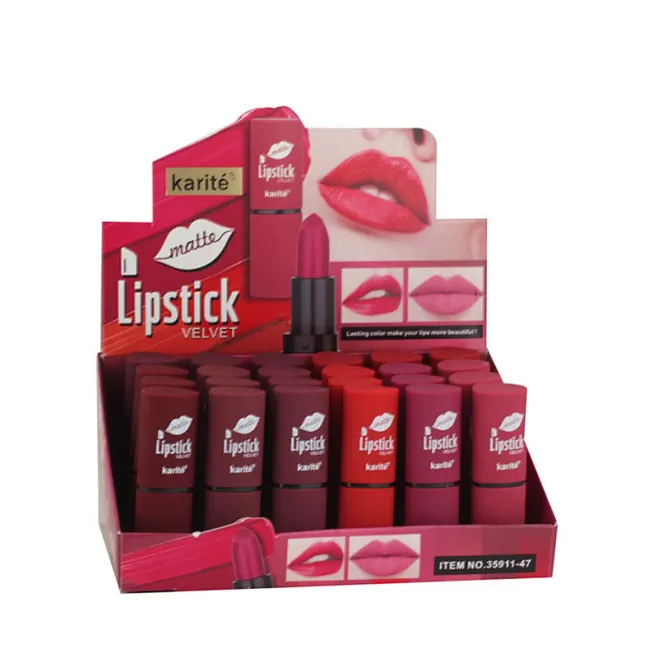 Newest Karite Velvet Smooth Matte Lipstick With Olive Oil Vitamins E ...