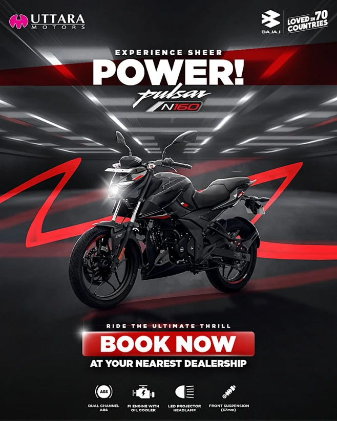 Behance 上的 Bajaj Pulsar N160 | Pulsar Bangladesh | Book Now-花瓣网