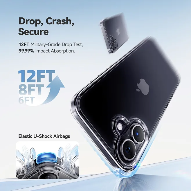 Amazon.com: CASEKOO for iPhone 16 Case Crystal Clear, [Never Yellow ...