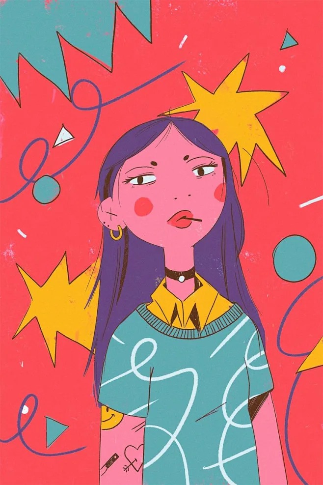 Striking Illustrations by Mercedes Bazan - Inspiration Grid | Design ...