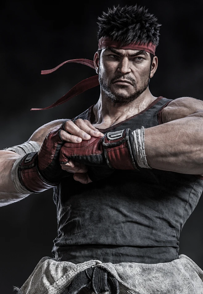 Ryu - Street Fighter - Fan art-花瓣网