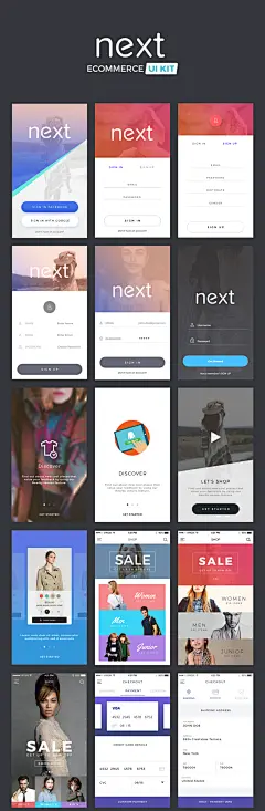 Products : Next fashion UI kit designed for brands and designers, this ...