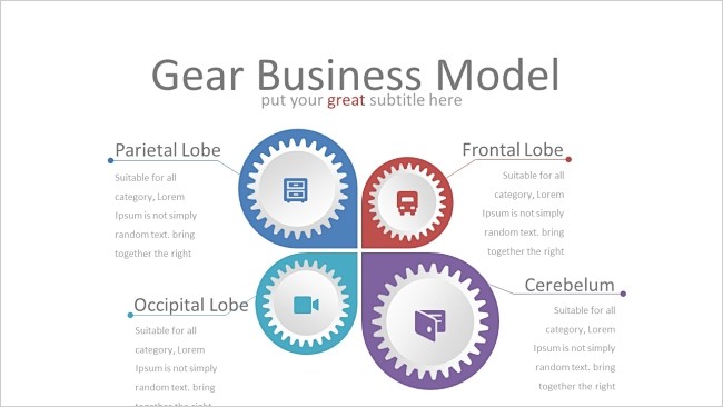 可编辑ppt信息图表四象限图