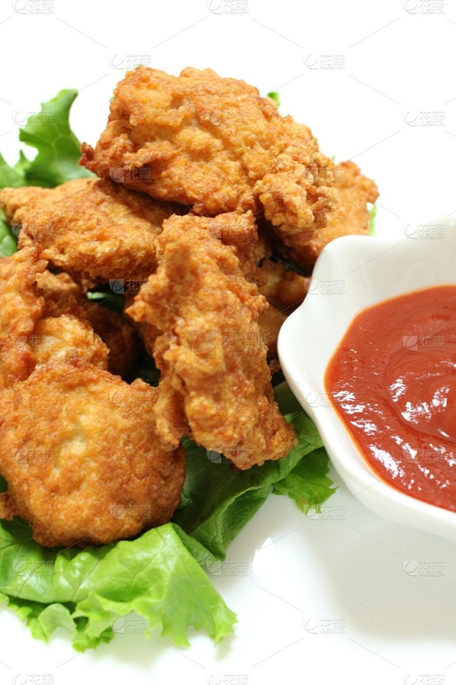 炸鸡块,水平画幅,无人,炸制食物,香料,小吃,食品,肉,摄影,油炸