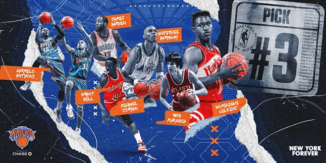 NBA art sports basketball New York Knicks jordan Nike forever social ...