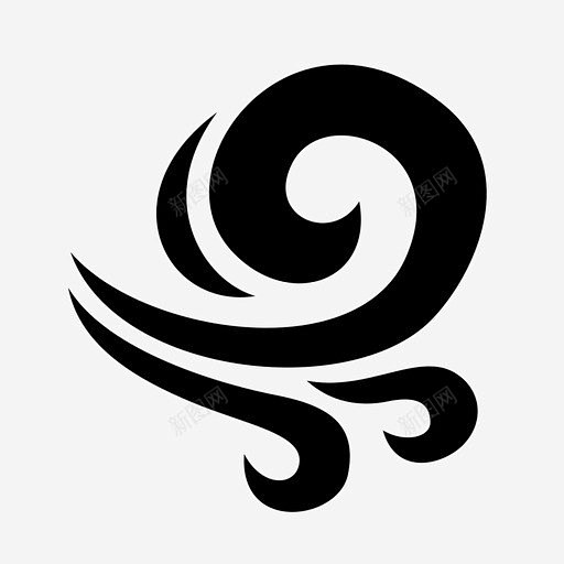 风空气呼吸图标 icon 标识 标志 UI图标 设计图片 免费下载 页面网页 平面电商 创意素材