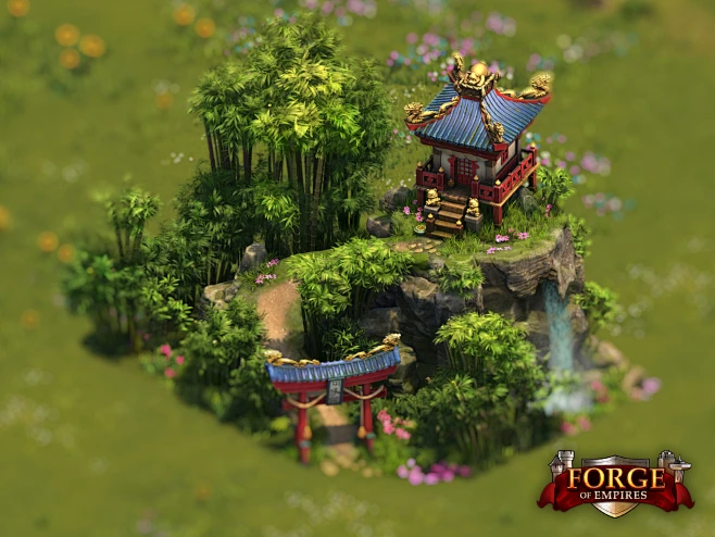 Forge of Empires : Panda Shrine-花瓣网