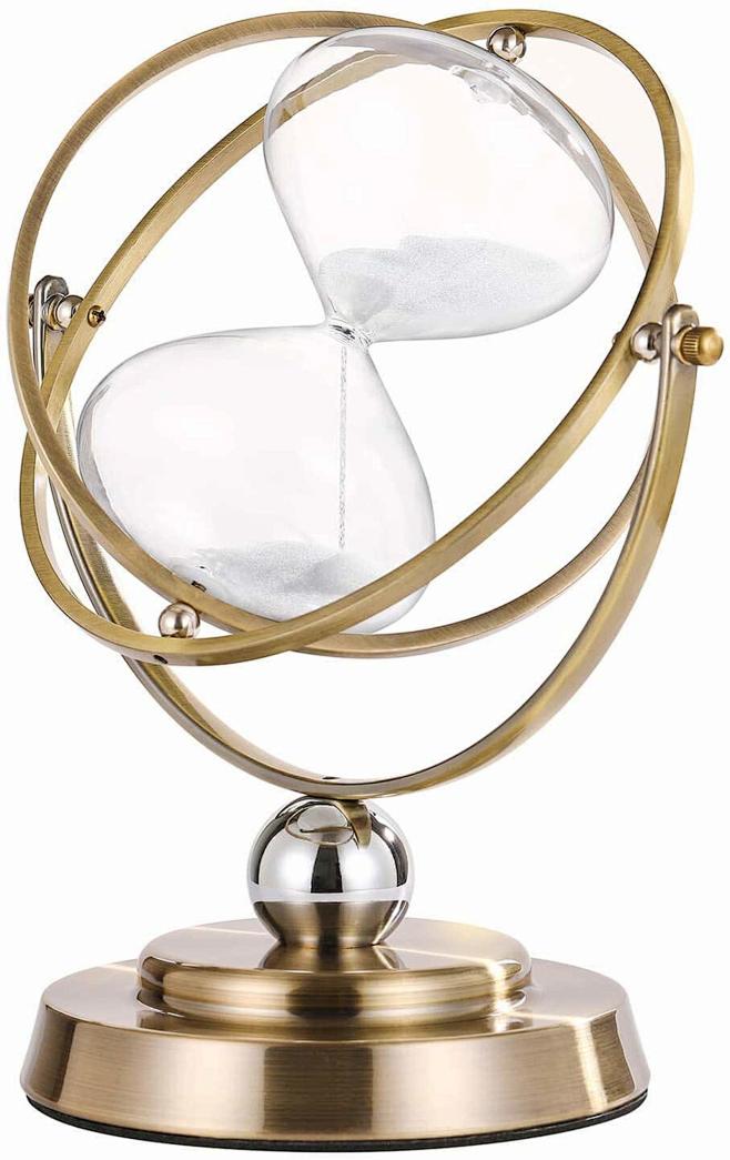 SuLiao Hourglass 60 Minute Sand Timer,720° Rotating Antique White Sand ...