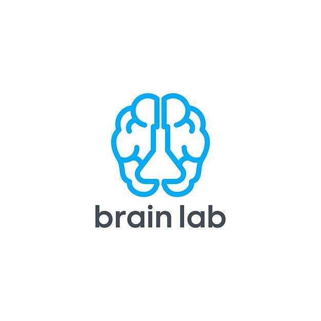 脑科学大脑实验标志logo矢量图设计素材