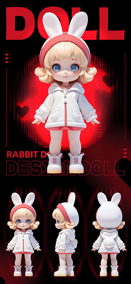 玩偶ip海报-源文件分享-ywjfx.cn