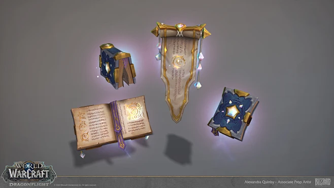 WoW Dragonflight - Dragon Library Props-花瓣网