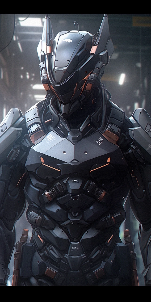 full body standing pose of a High tech soldier Arkham Knight wearing a ...