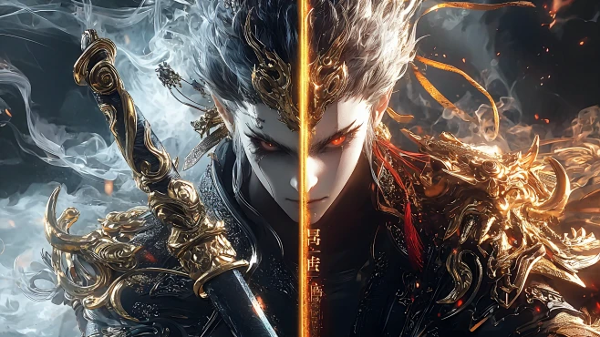 LL-半脸正邪悟空-hzj(26)-花瓣网