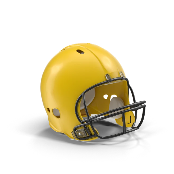 Yellow Football Helmet.H03.2k-花瓣网