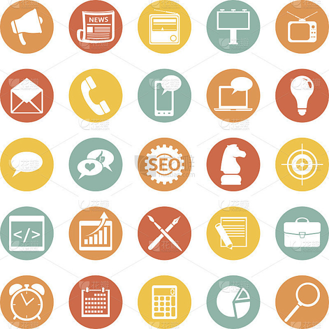 矢量集广告图标