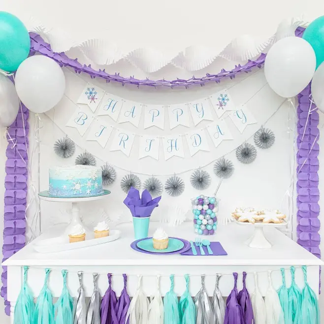 Winter Wonderland Birthday Party Kit : This Winter Wonderland themed ...