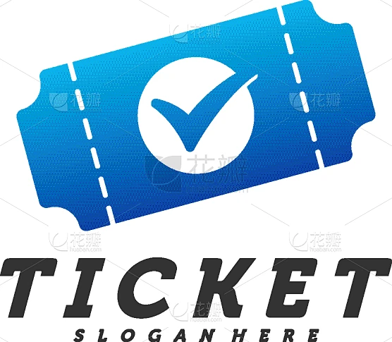 check tickets logo design concept template图片_logo图片素材-花瓣网