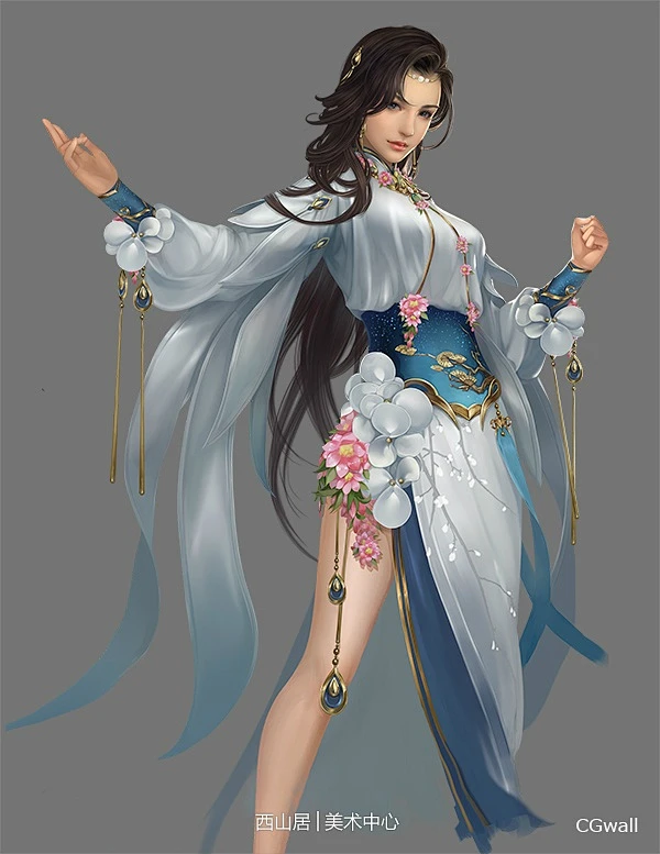 CGwall游戏原画网站_美女设计原画-花瓣网