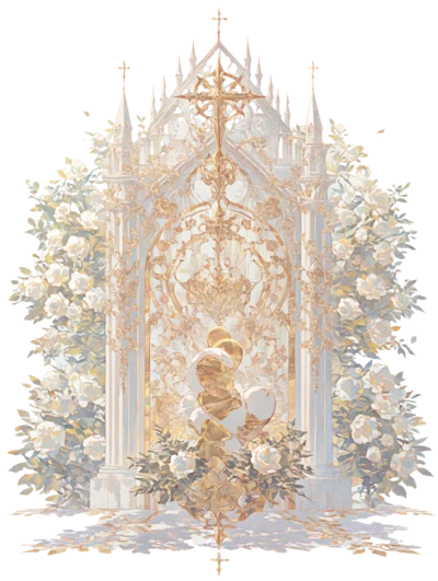 【米图网-52mitu.com】殿堂 欧式 花纹 唯美 梦幻 十字 仪式 花卉欧式图纹-花瓣网