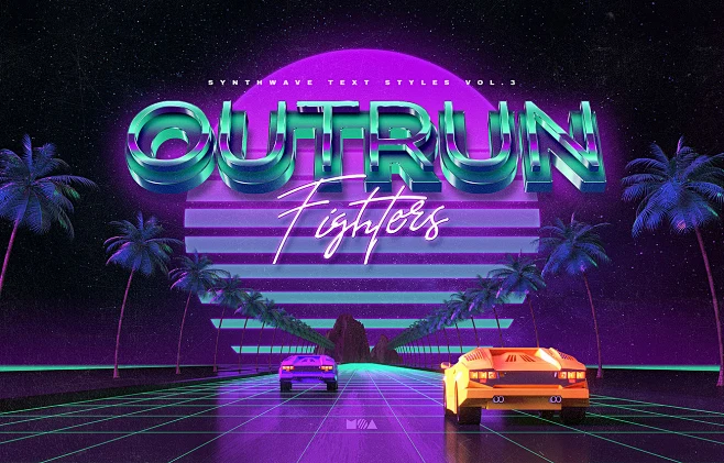 80`s Retro Text Effects vol.3 Synthwave Retrowave : 80`s Retro Text Effects vol.3 Synthwave ...