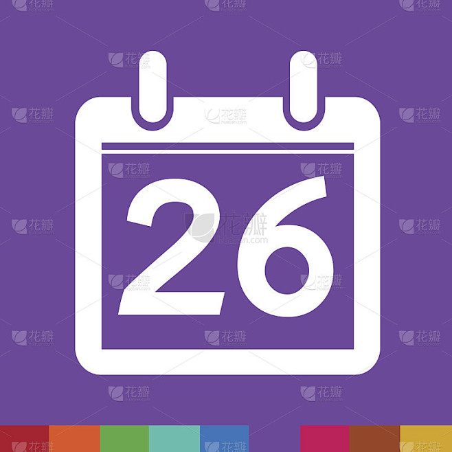 日期日历图标插图标志设计风格