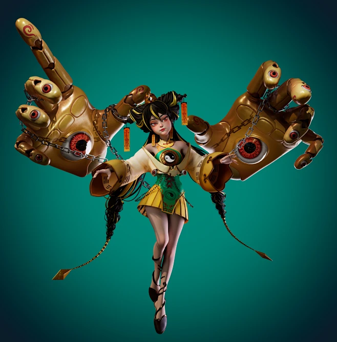 Puppet Girl Animation-道士傀儡师-花瓣网