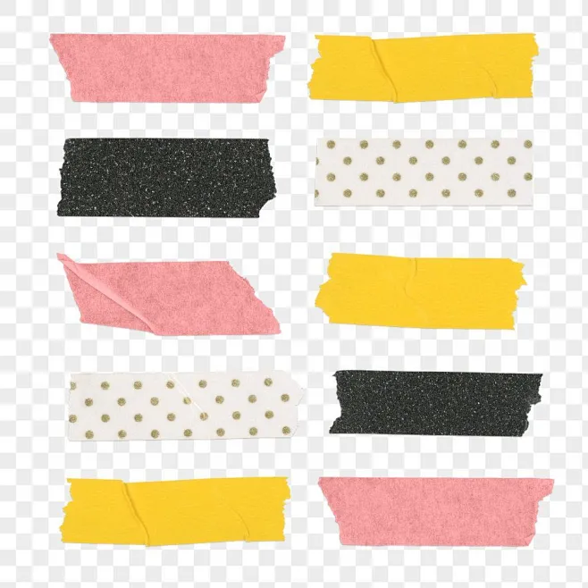 Download premium png of Colorful washi tape png clipart, collage ...