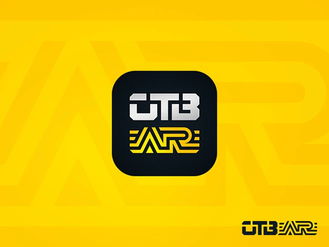 OTB | AR App Icon logo design mark branding typography badge type icon ...