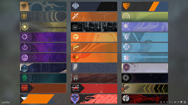 destiny forsaken UI Interface Bungie iconography 2D art video gam3